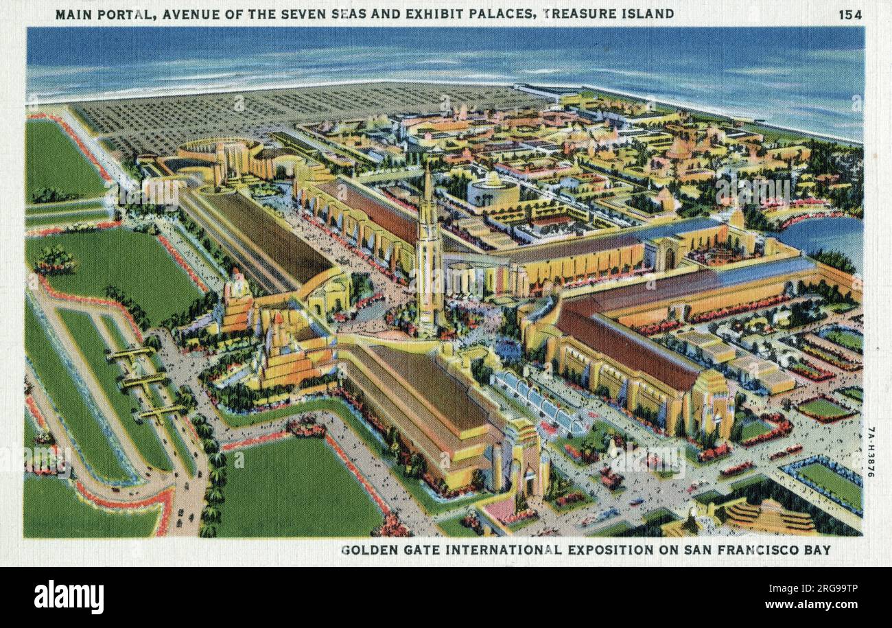 Main Portal, Avenue of the Seven Seas and Exhibit Palaces, Treasure ...