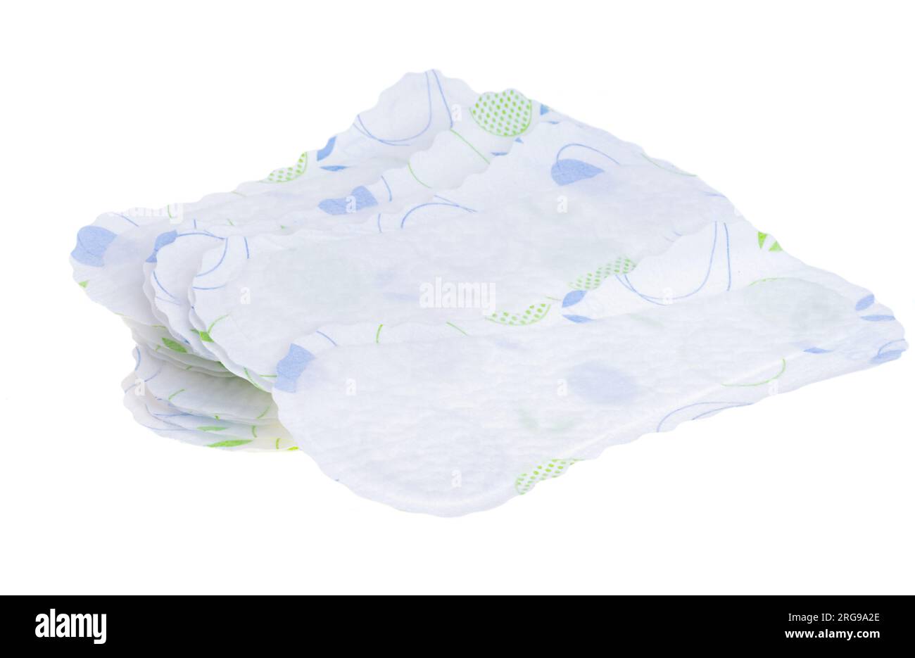 women's pads isolated on white background Stock Photo - Alamy