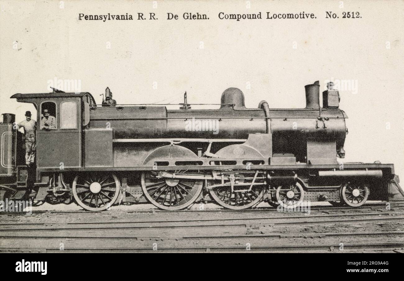 Compound passenger locomotive No. 2512 De Glehn on the Pennsylvania ...