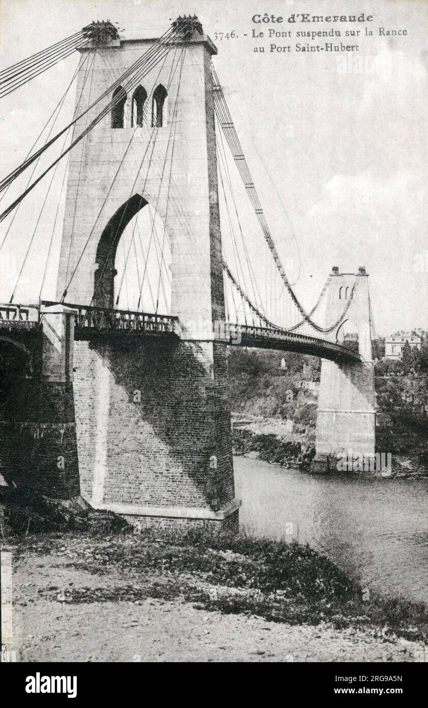 Emerald Coast, France, Suspension Bridge, Port Saint-Hubert.opened in ...