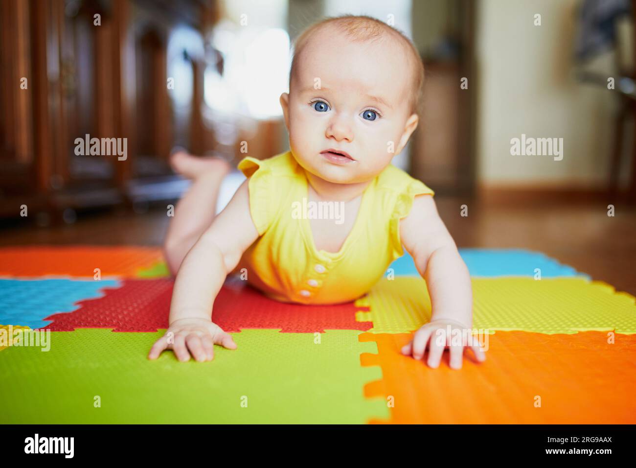 Child nap on mat hi-res stock photography and images - Alamy
