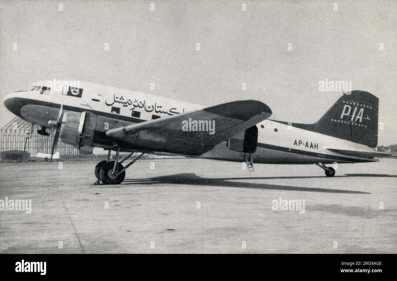 Pakistan International Airlines (PIA) - Douglas DC-3 passenger aircraft ...