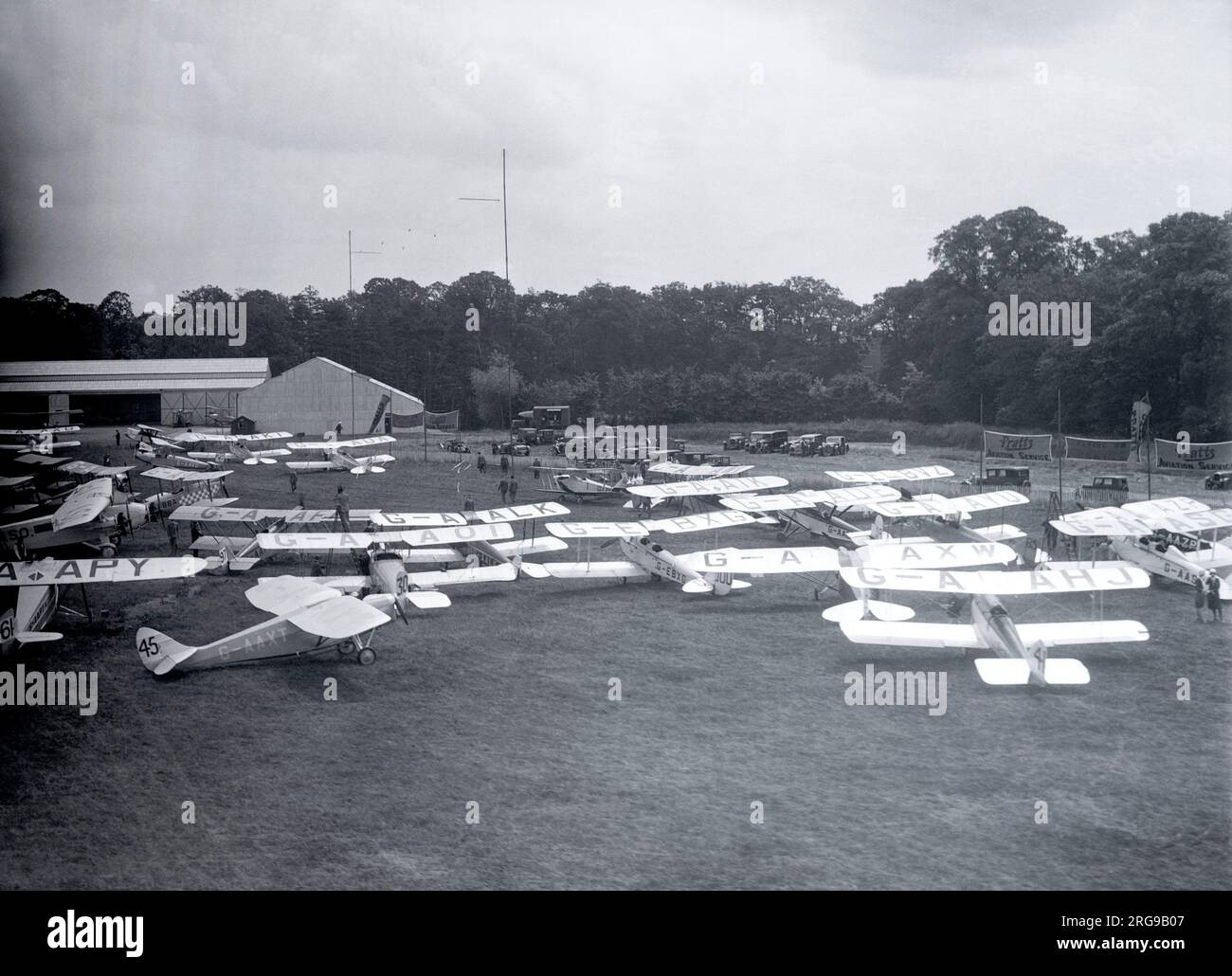 The King's Cup Air Race - The Competitors aircraft arrived at Hanworth ...