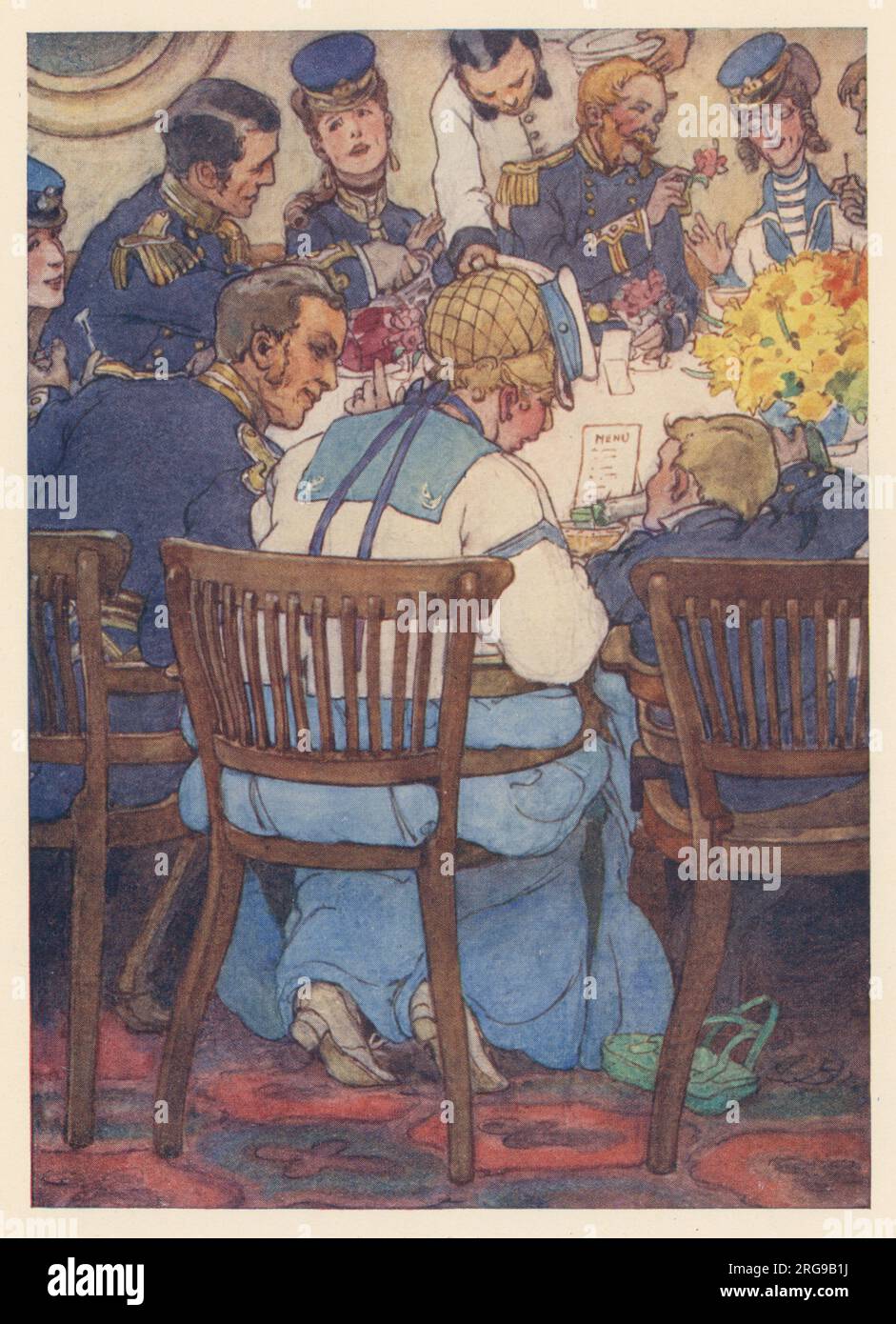 HMS Pinafore. Luncheon in the ward-room on board ship (the apartment ...