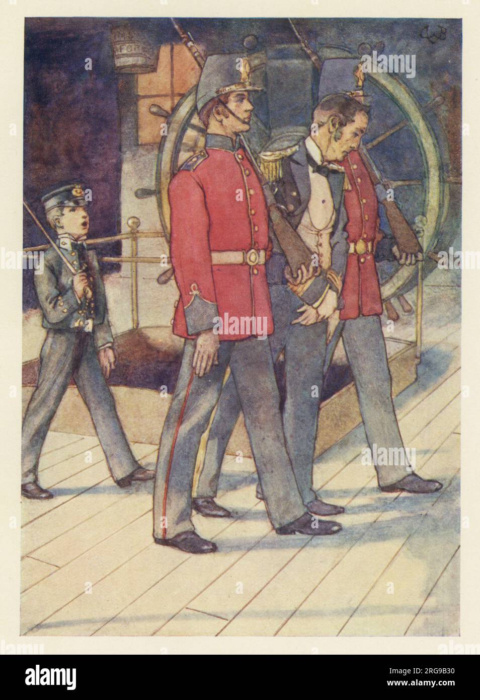 HMS Pinafore. Captain Corcoran is taken away. 'A couple of marines ...