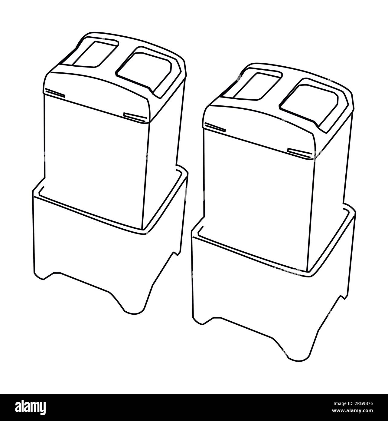 Illustration of swappable Lithium-ion battery packs used in electric ...