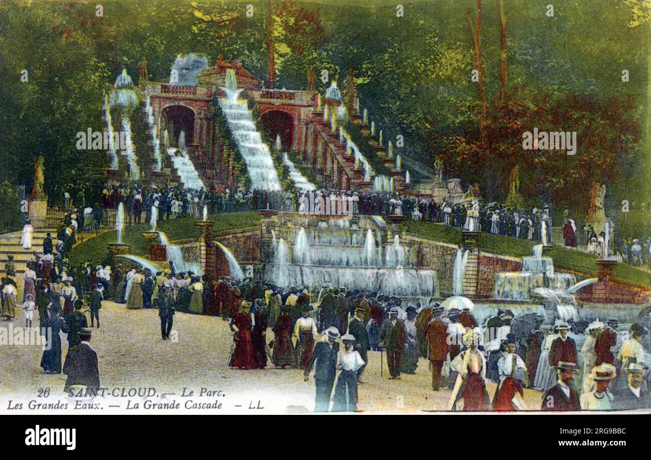 The Grand Waterfall ('La Grande Cascade') - The Park, Saint-Cloud ...