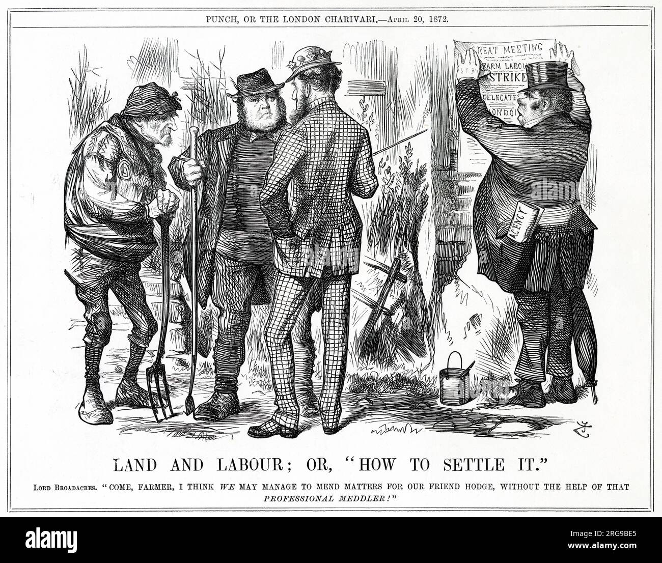 Cartoon, Land and Labour; or, How to Settle It. A comment on the ...