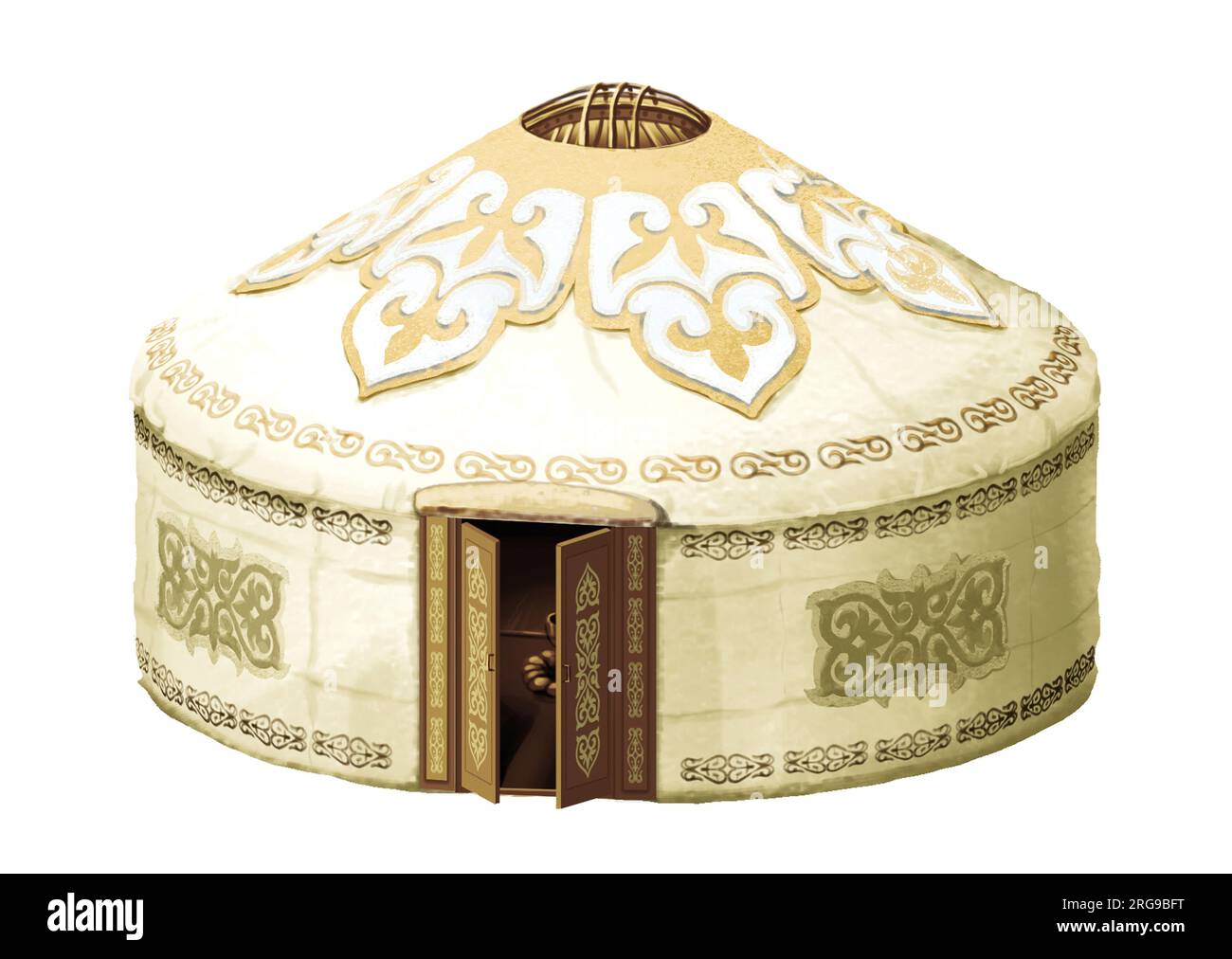 Yurt door Cut Out Stock Images & Pictures - Alamy