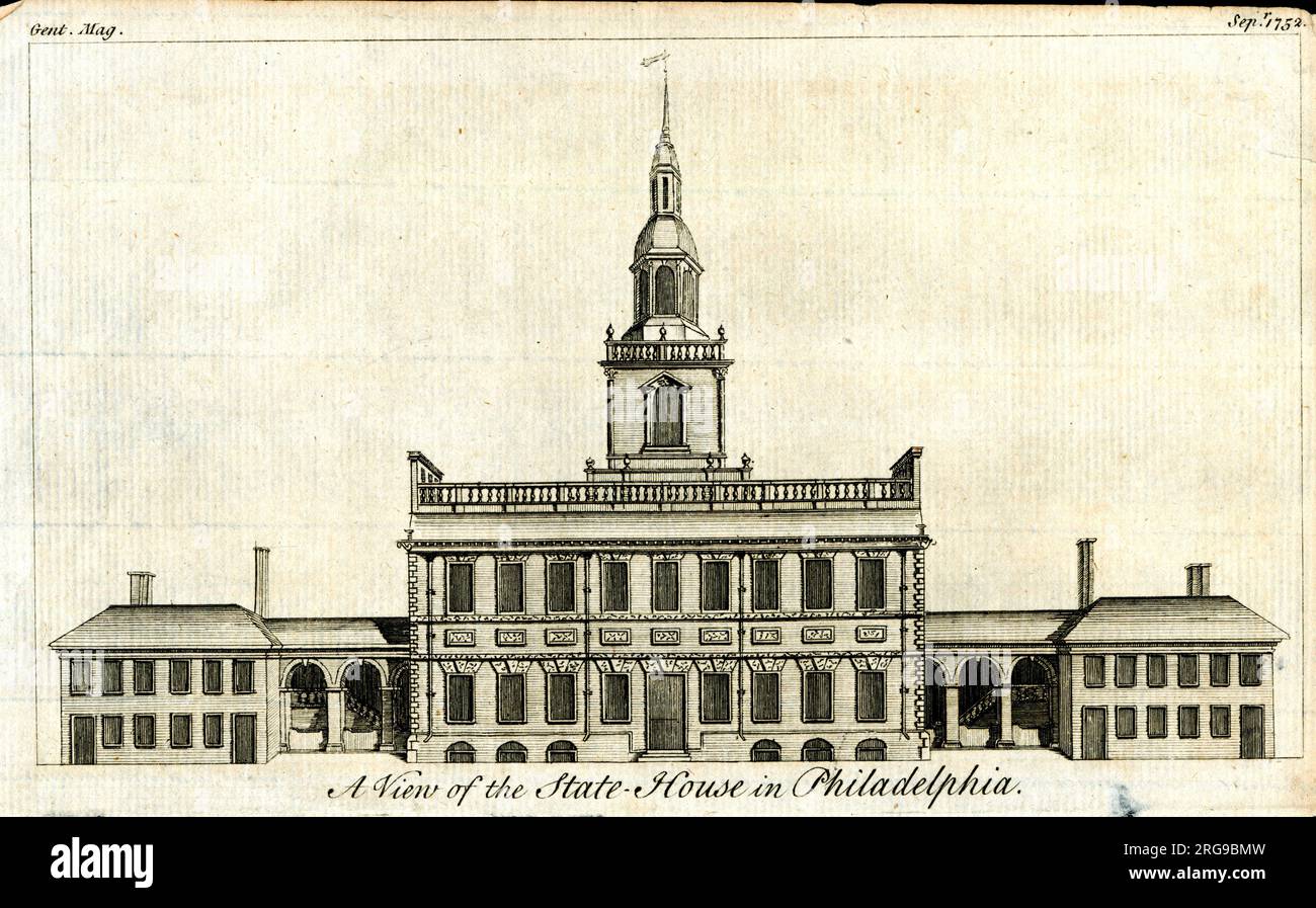 The State House now Independence Hall, Philadelphia, USA - The ...