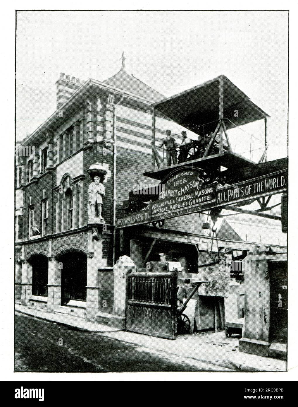 Garret and Haysom, Marble and Stone Works, Southampton Stock Photo - Alamy