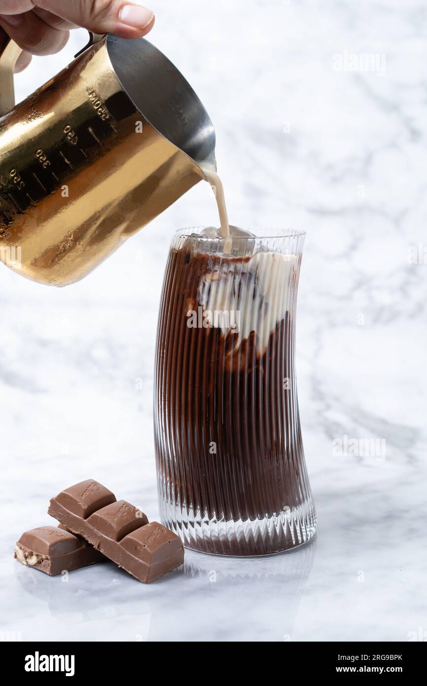 Cold chocolate hi-res stock photography and images - Alamy