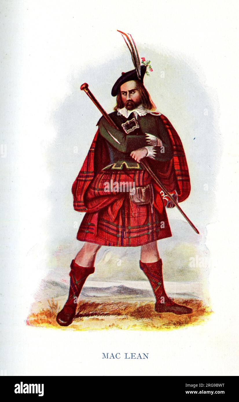 Mac Lean, Traditional Costume Scottish Highland Clans - The Highland ...