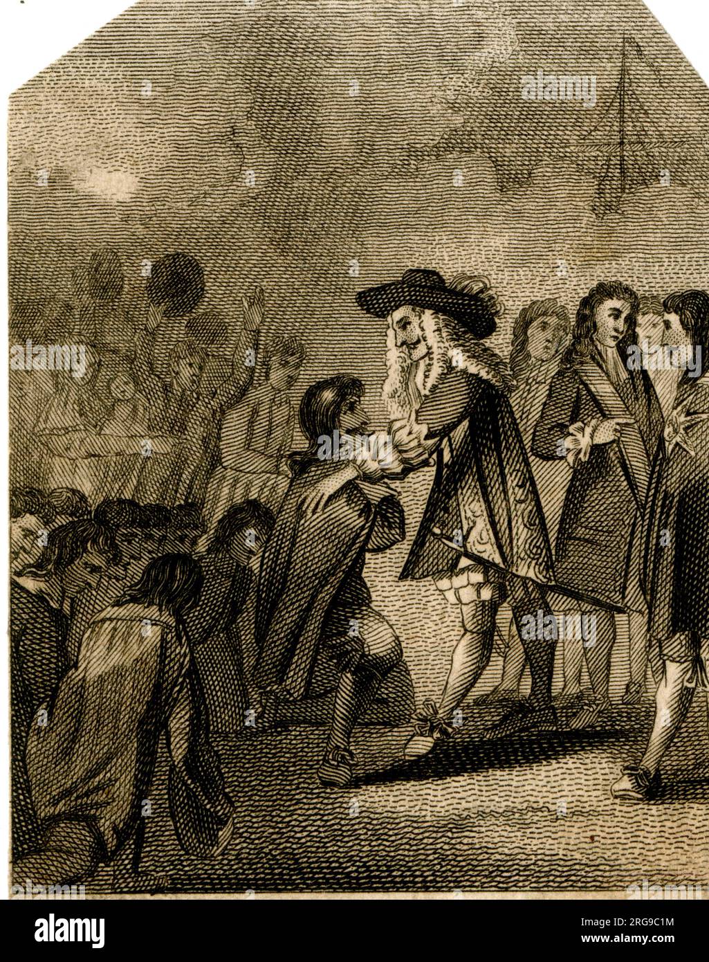 The Meeting of King Charles II and General Monk - 18th century ...