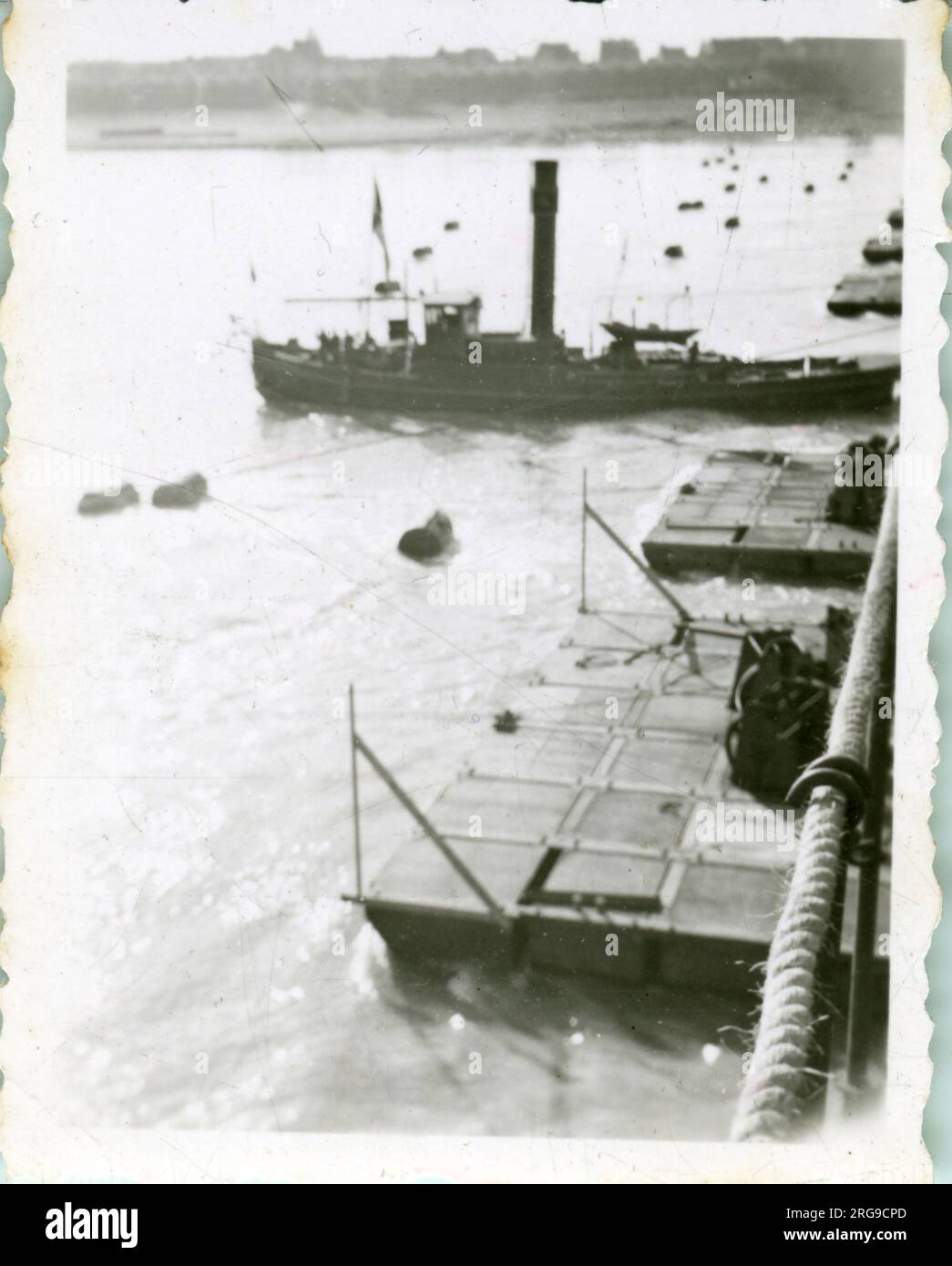 British Army Royal Engineers engaged in the building of The Freeman ...