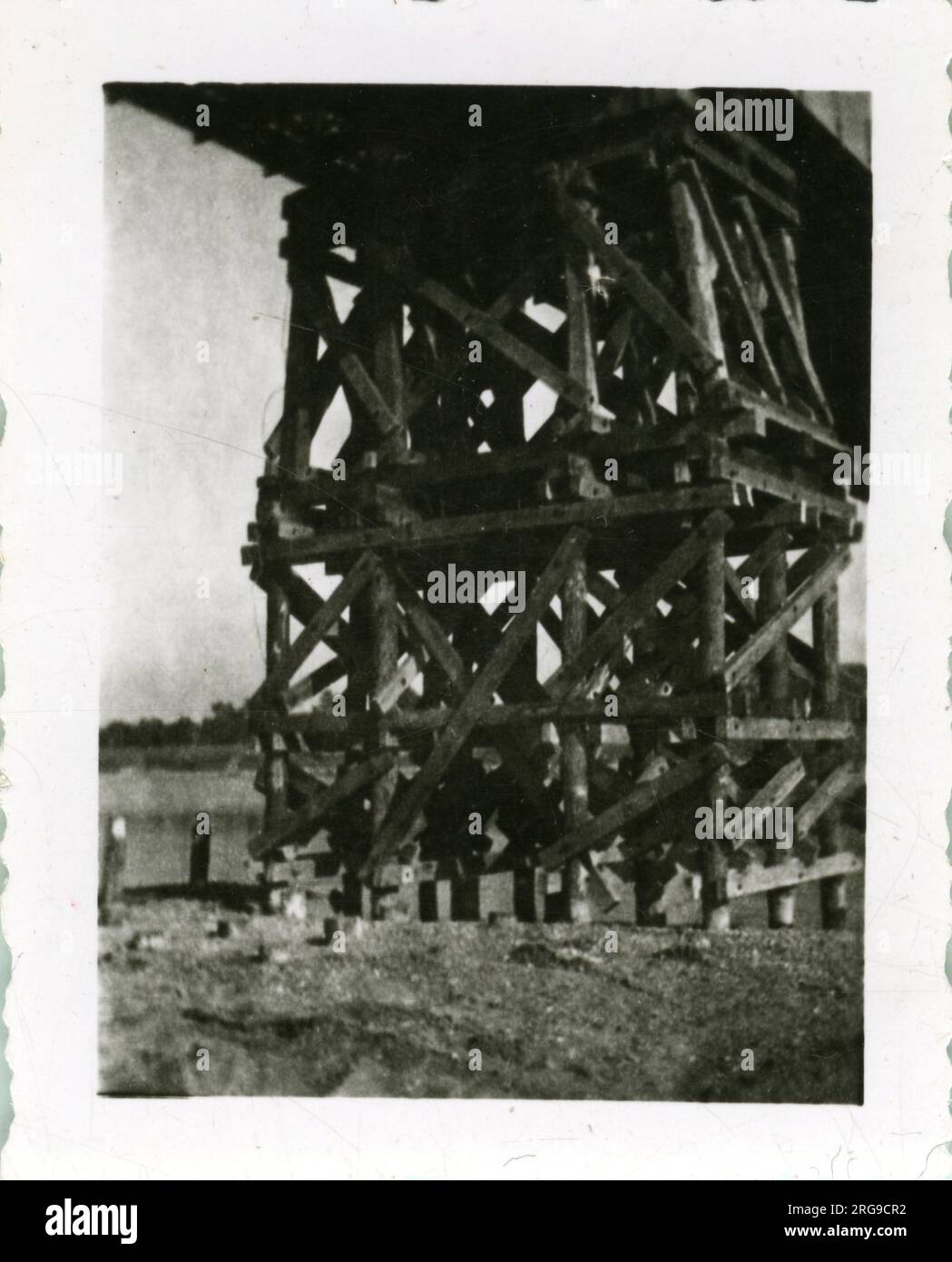 British Army Royal Engineers enaged in the building of The Freeman ...