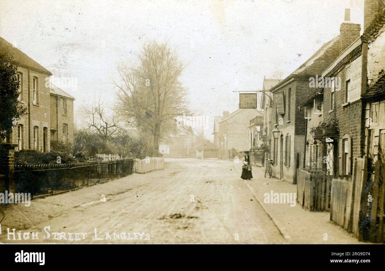 High Street, Langley, Slough, Buckinghamshire, England Stock Photo - Alamy