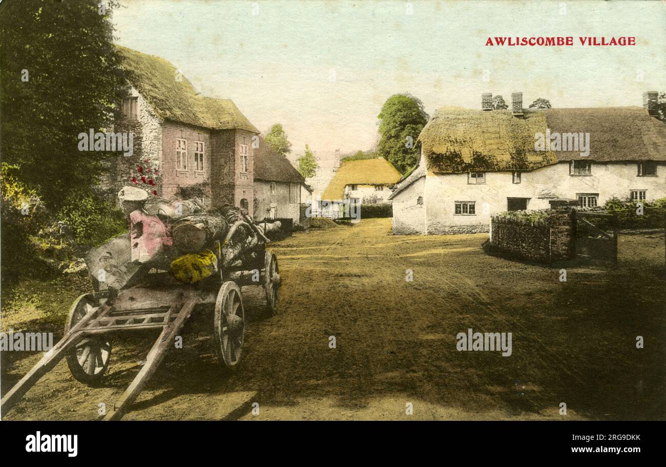 The Village, Awliscombe, Honiton, Devon, England Stock Photo - Alamy