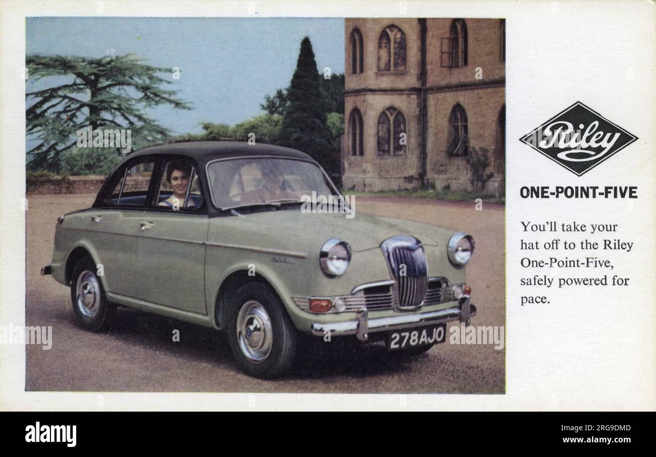 Riley One Point Five Classic Vintage Car, Britain Stock Photo - Alamy