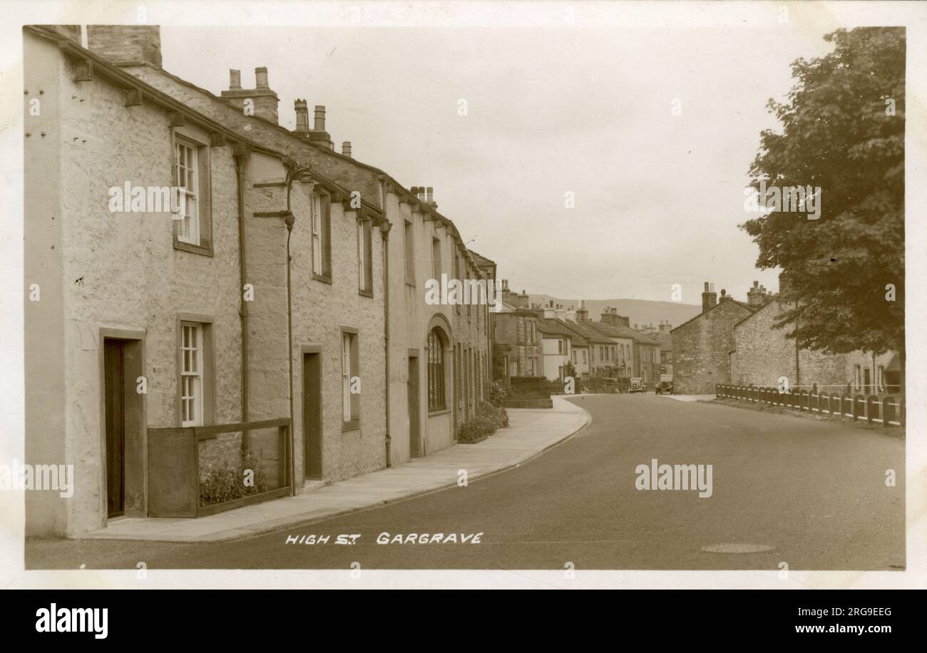 High Street, Gargrave, Skipton, Yorkshire, England Stock Photo - Alamy