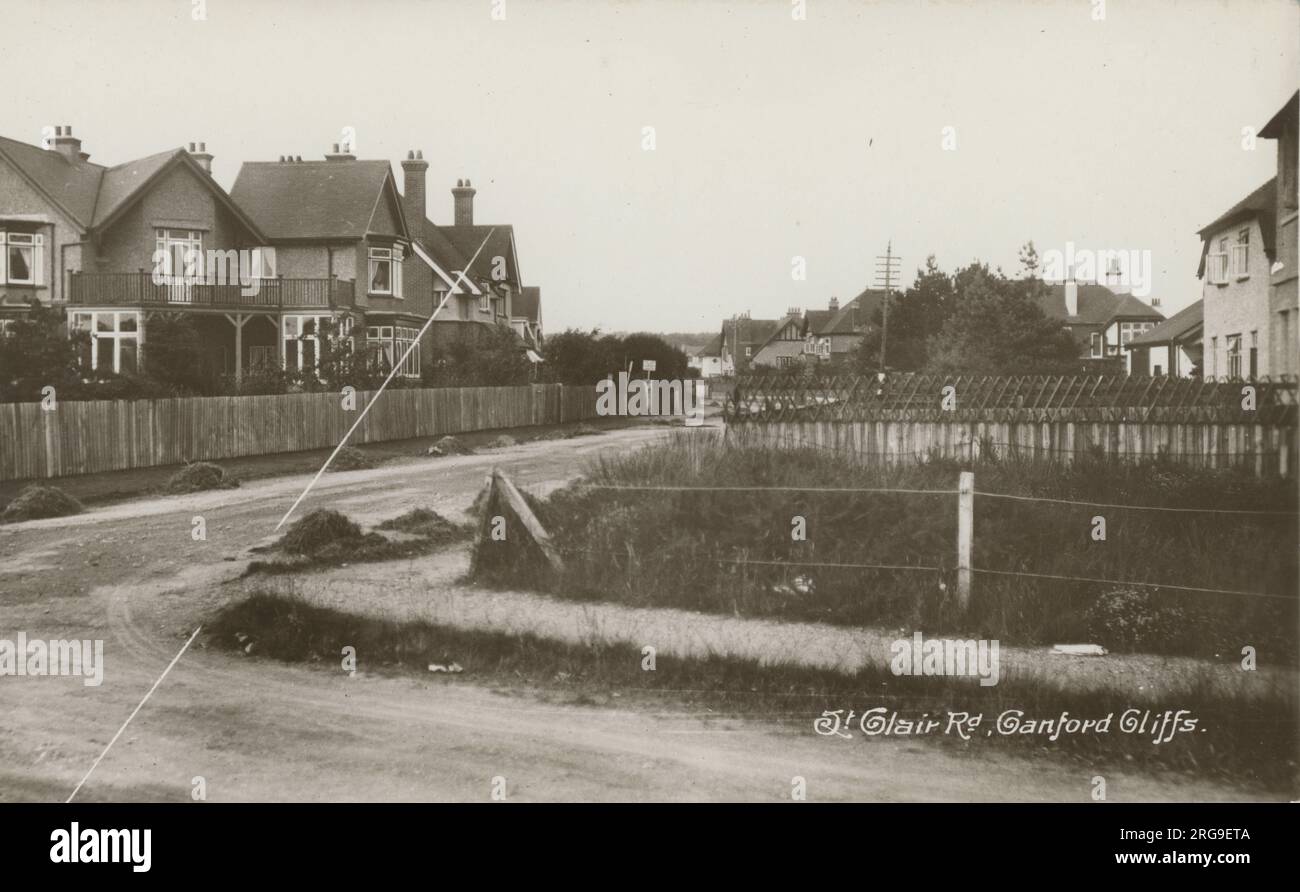 St Clair Road, Canford Cliffs, Poole, Bournemouth, Dorset, England ...
