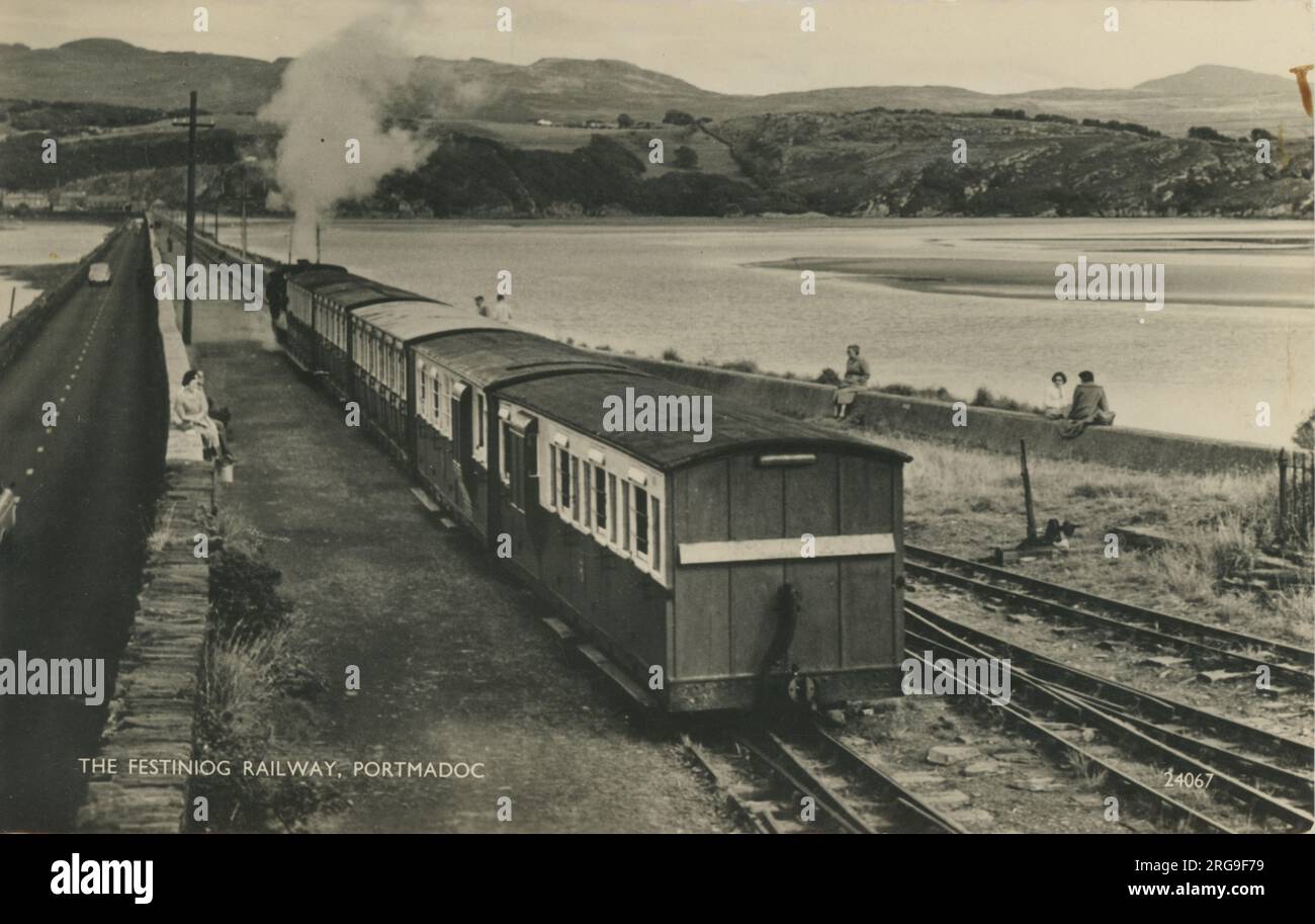 Festiniog Fernicular Railway, Portmadoc, Eifionydd, Gwynedd, England ...