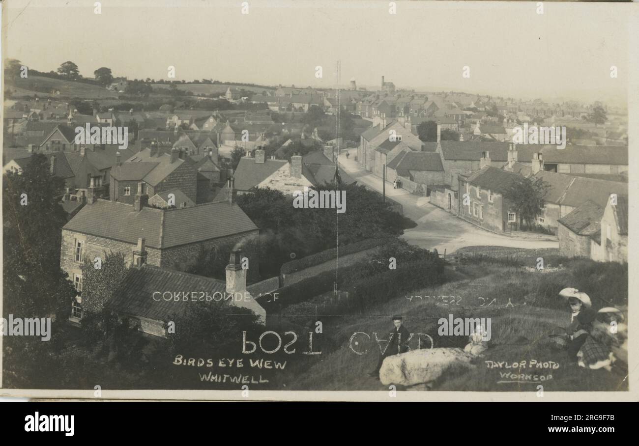 The Town, Whitwell, Worksop, Mansfield, Derbyshire, England Stock Photo ...