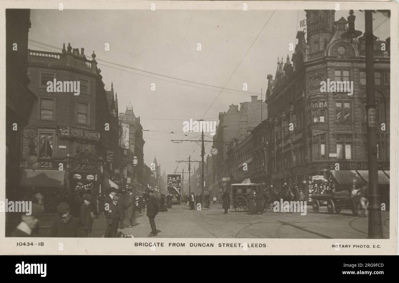 Briggate, Leeds, Yorkshire, England Stock Photo - Alamy