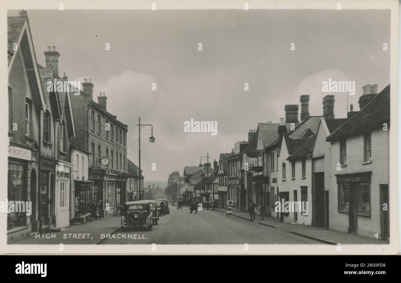 High Street, Bracknell, Reading, Wokingham, Berkshire, Britain Stock ...