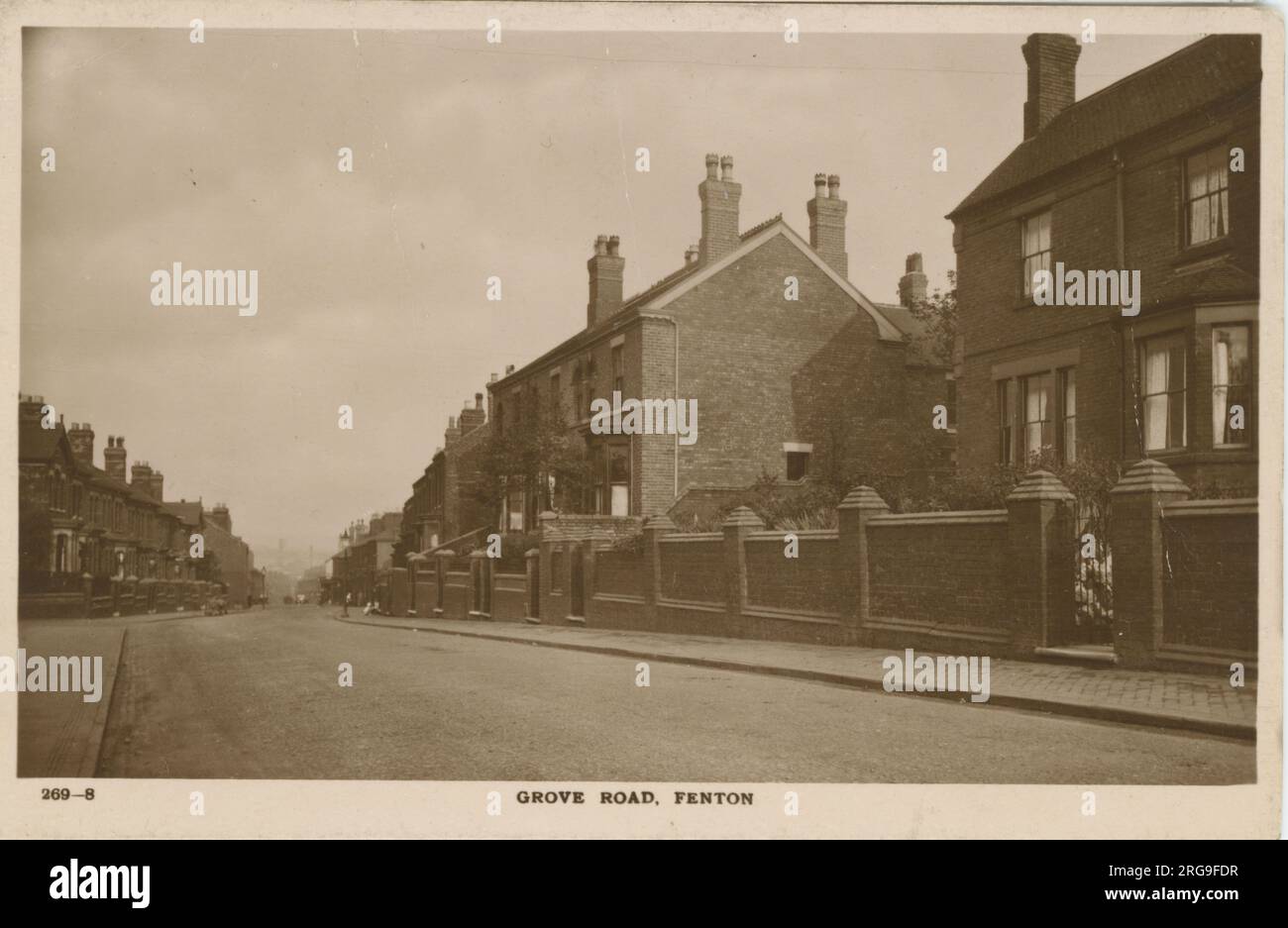 Grove Road, Fenton, Stoke on Trent, Staffordshire, England Stock Photo ...