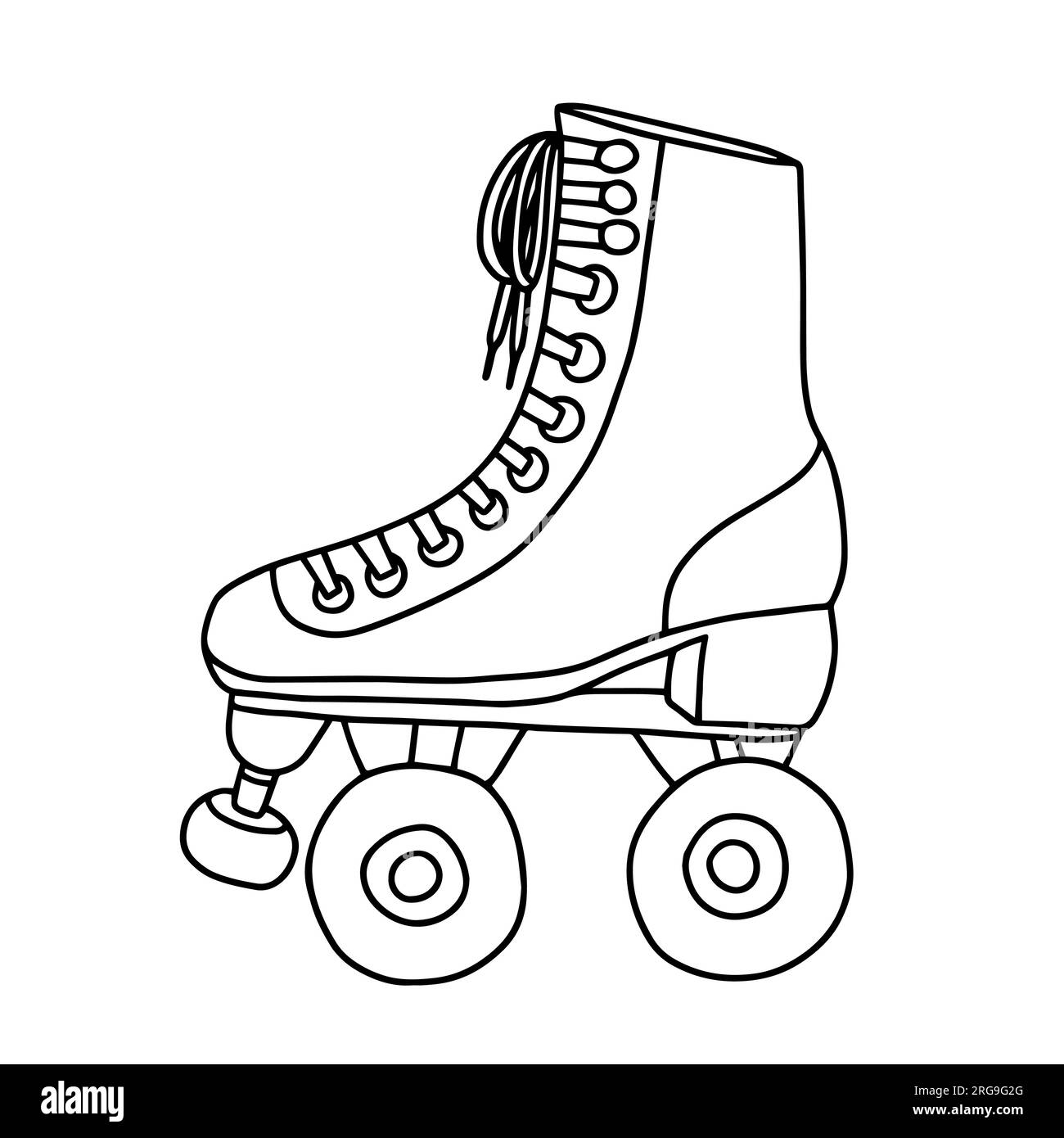 Doodle Roller Skates Stock Vector Image And Art Alamy