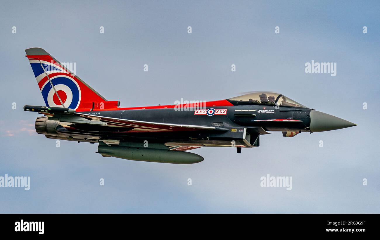 RAF Typhoon Display Team Stock Photo - Alamy
