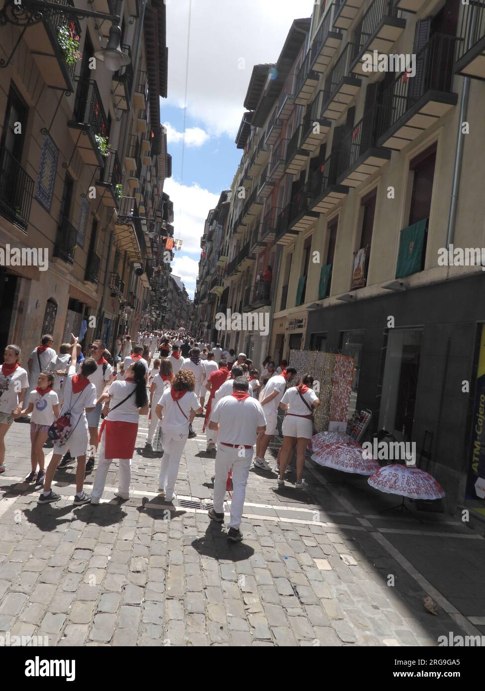 San fermin celebrations in pamplona hi-res stock photography and images - Alamy