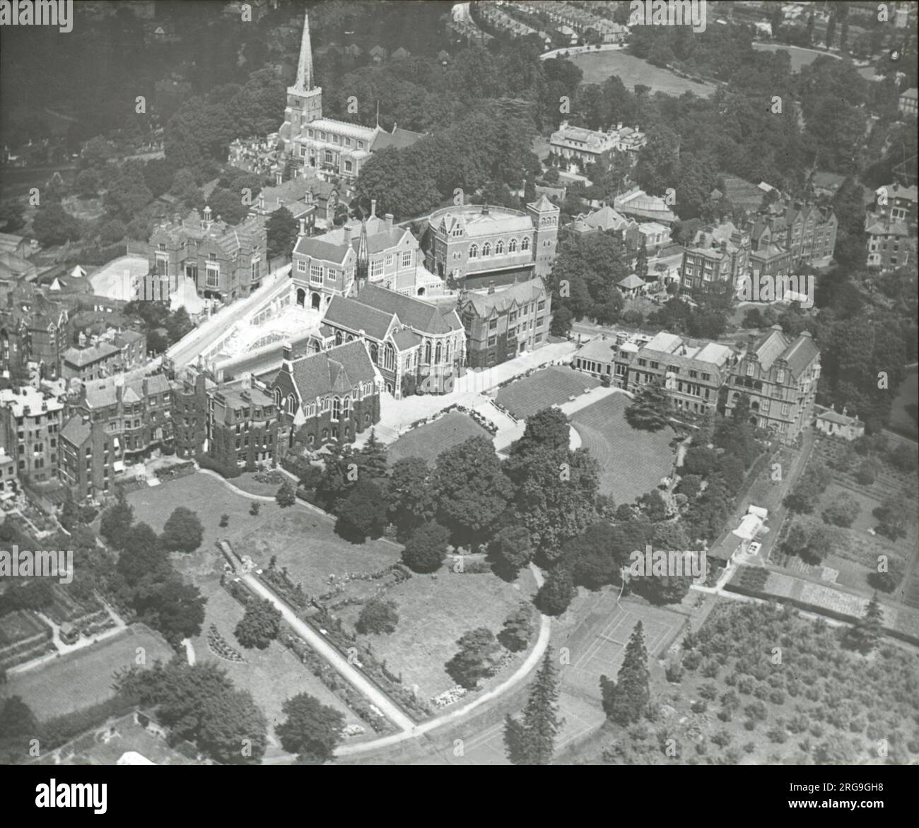 Aerial view of Harrow School Stock Photo - Alamy