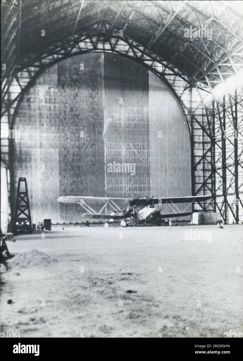 Airship hanger, Karachi Air Post (ground view Stock Photo - Alamy