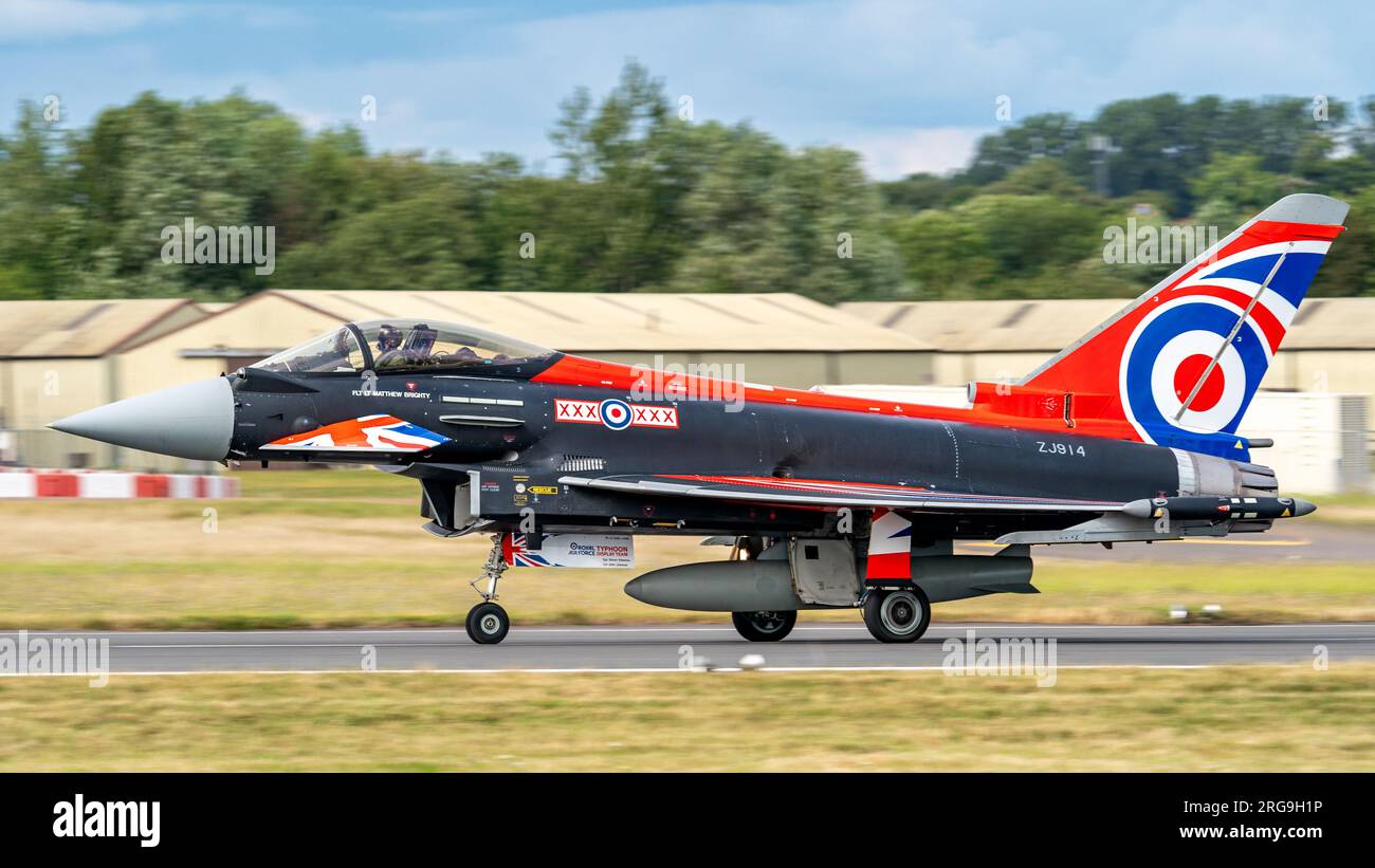 RAF Typhoon Display Team Stock Photo - Alamy