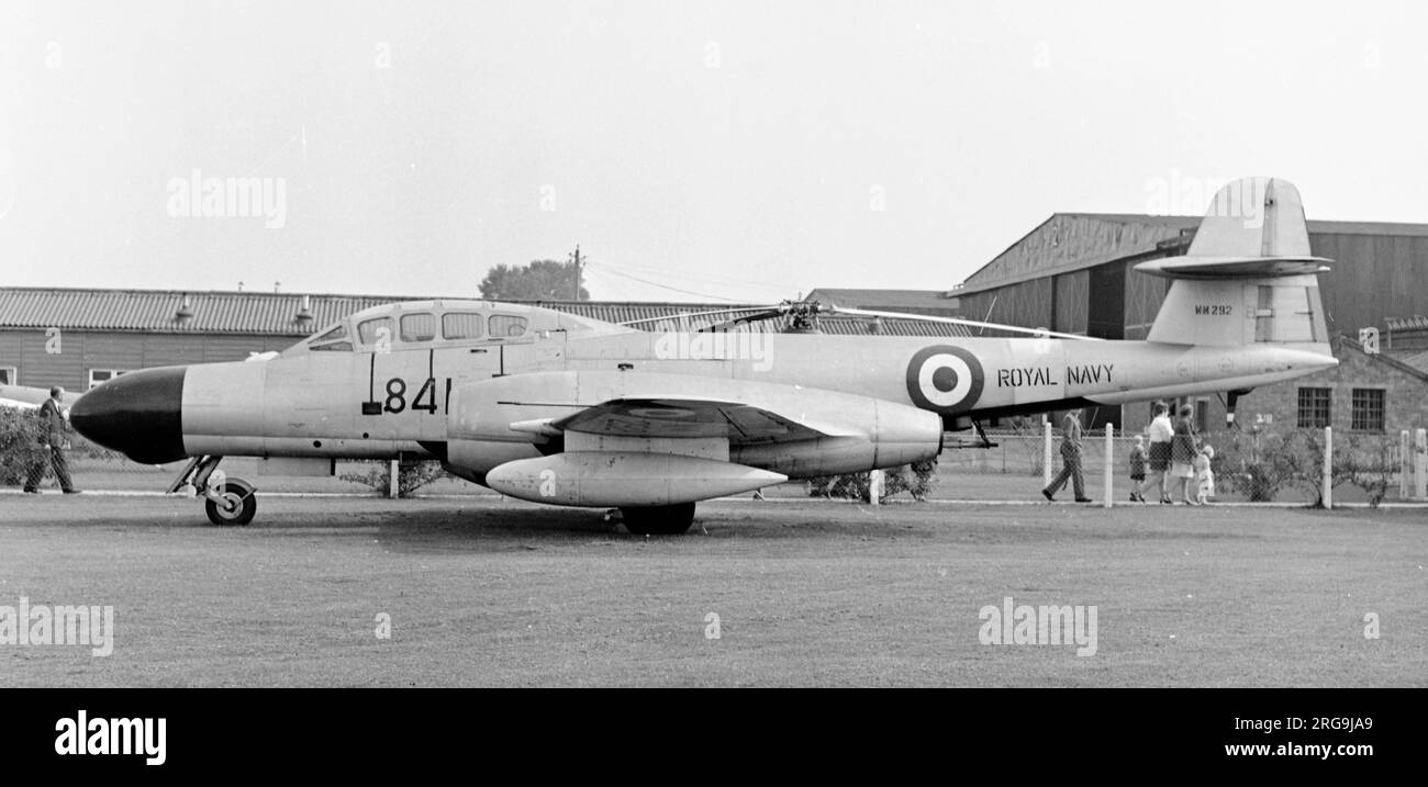 Royal Navy Armstrong Whitworth Meteor TT.20 WM292 841. Target tug of ...