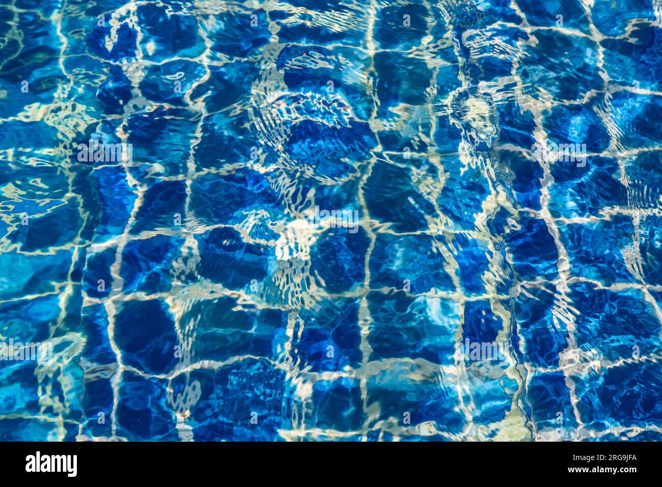 Blue color water in swimming pool rippled background Stock Photo - Alamy