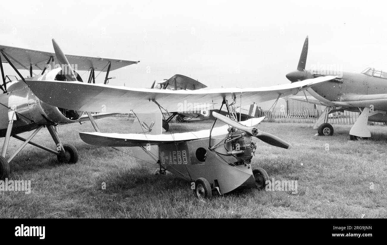 Mignet HM.14 Pou de Ciel G-AEBB at Old Warden Stock Photo - Alamy