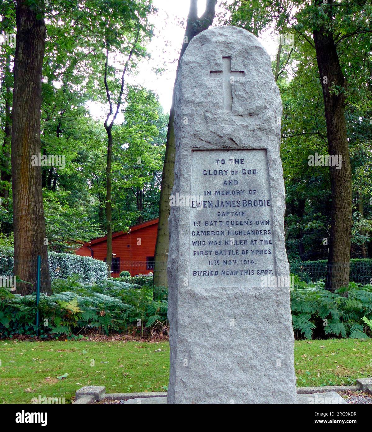 Brodie, of the 1st Battalion Cameron Highlanders, was killed near here ...