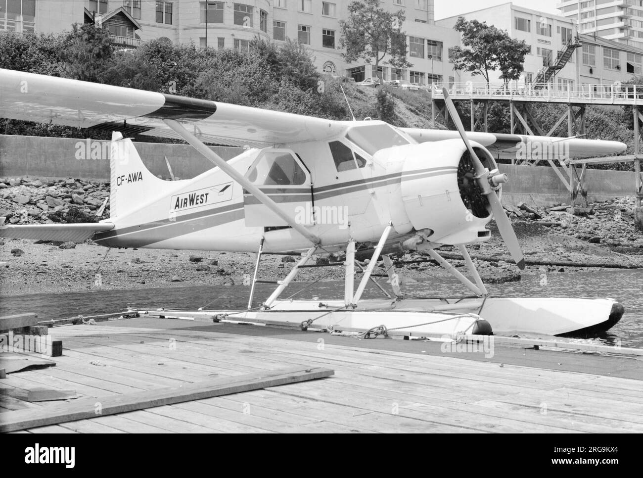 de Havilland Canada DHC-2 Beaver CF-AWA (msn 1430) of Air West Stock ...