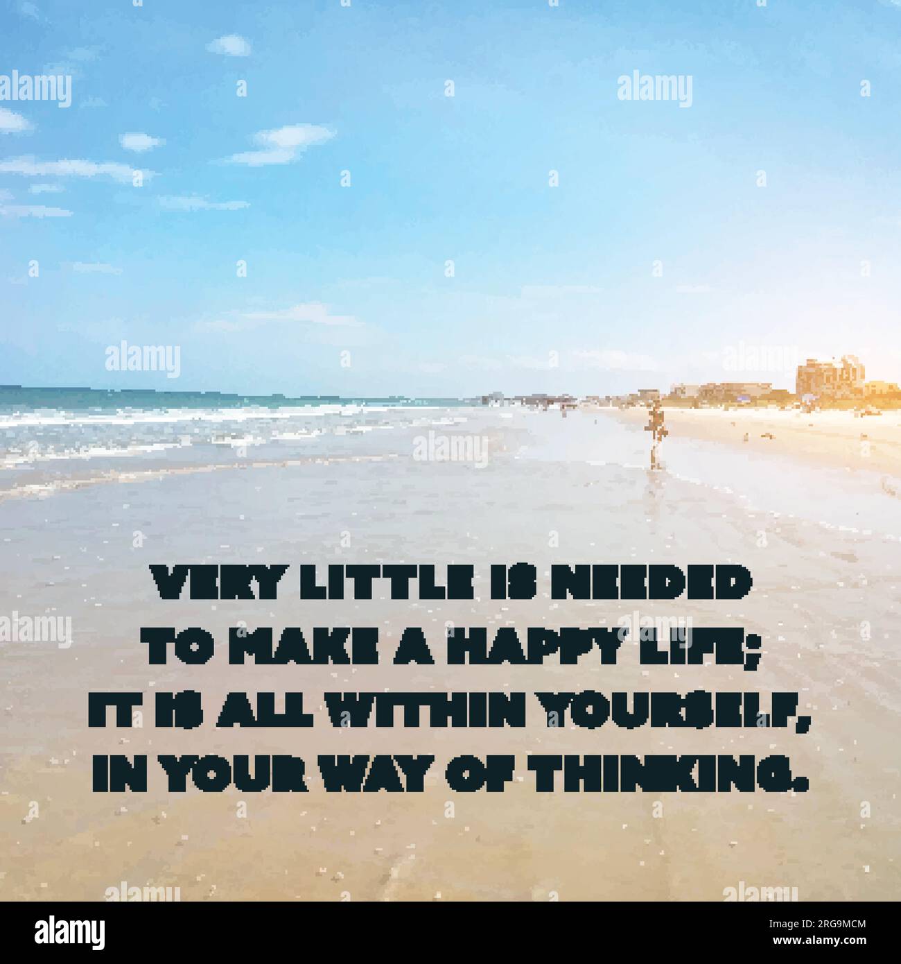 Inspirational Quote - Very Little is Needed to Make a Happy Life; It is ...