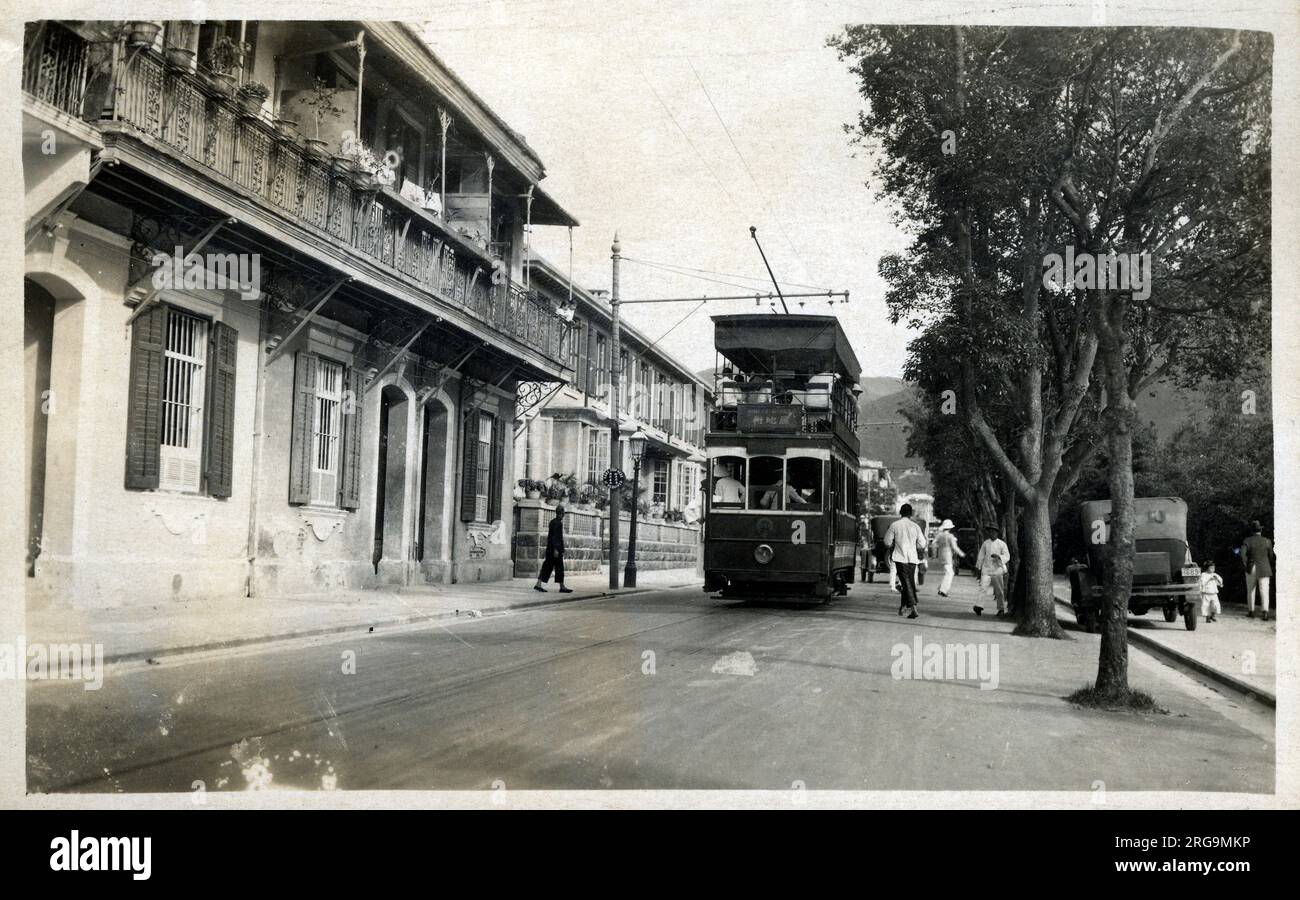 Hong Kong - China - Double-decker Tram No.20 - Shell Street/North Point ...