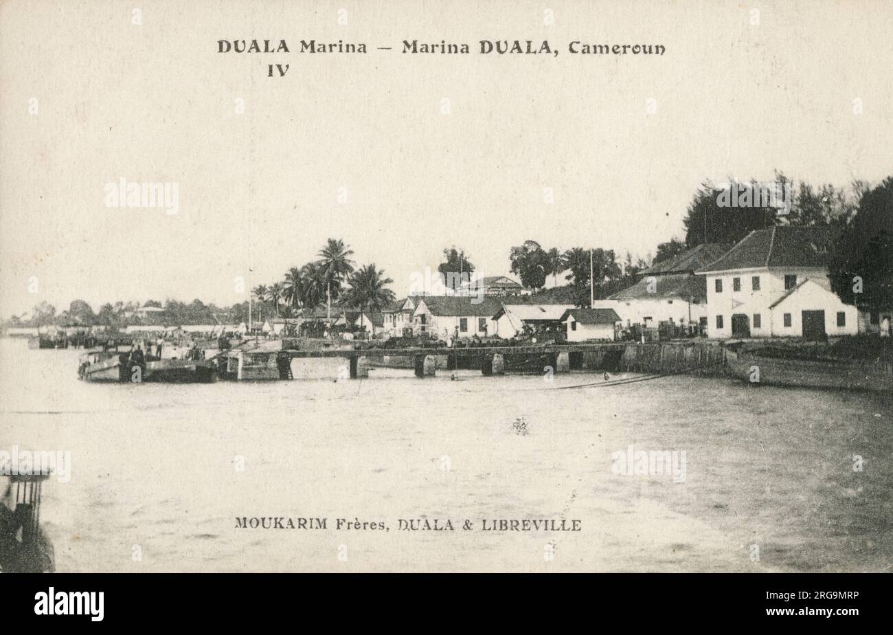 The Waterfront / Marina / Quayside at Douala (Duala) - the largest city in Cameroon and capital ...