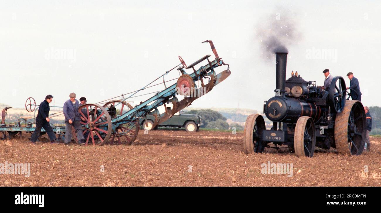 Fowler Ploughing Engine, regn. YB1269 in action. Built by John Fowler ...