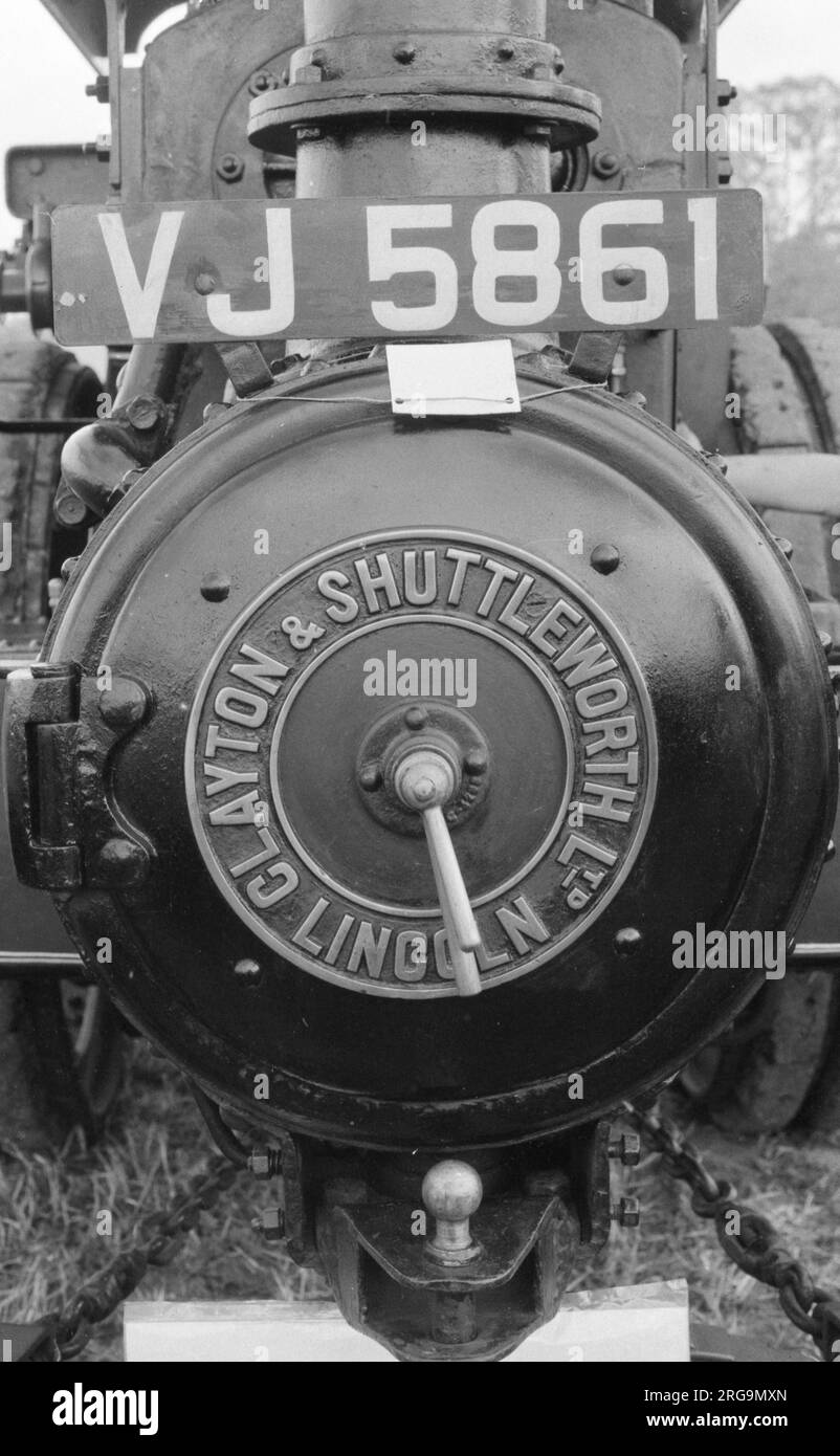 Clayton & Shuttleworth Tractor 'Apollo', regn. VJ 5861, number: 49008 ...