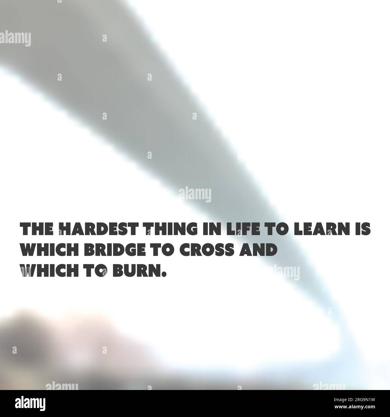 Inspirational Quote - The Hardest Thing in Life to Learn is Which ...