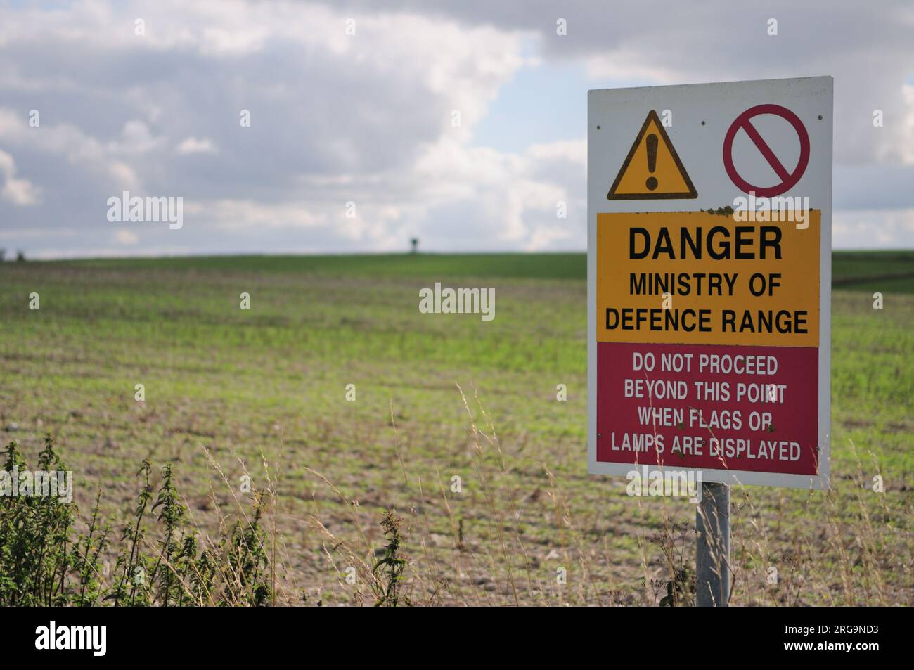 Signs on the Salisbury Plain Training Area, Wiltshire Stock Photo - Alamy
