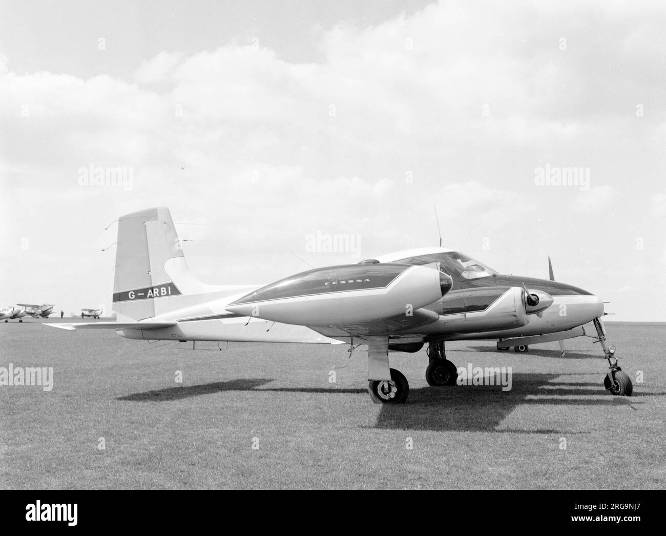 Cessna 310C G-ARBI (msn 35011) at Sywell. Previously registered N2611C ...