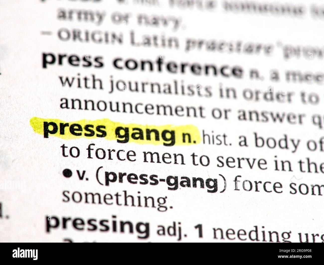 Press gang hi-res stock photography and images - Alamy